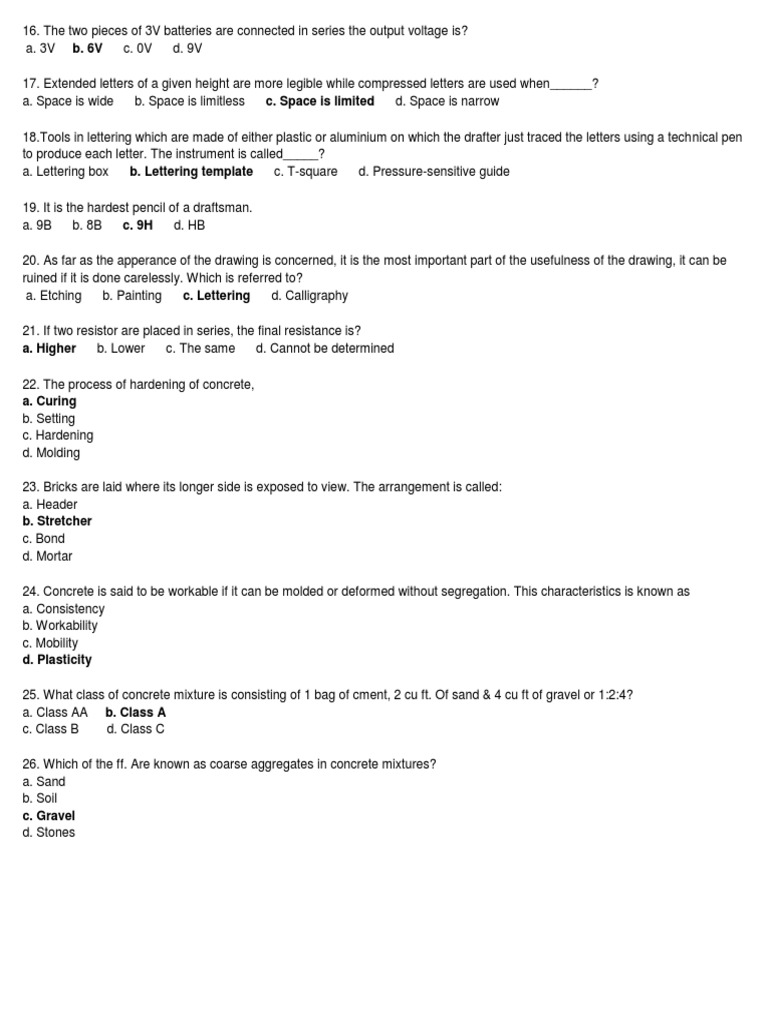 Tle Questions Answer Key 1 | PDF