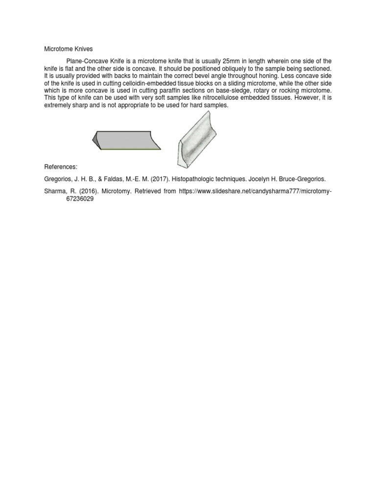 Plane Concave Knife For Paper | PDF
