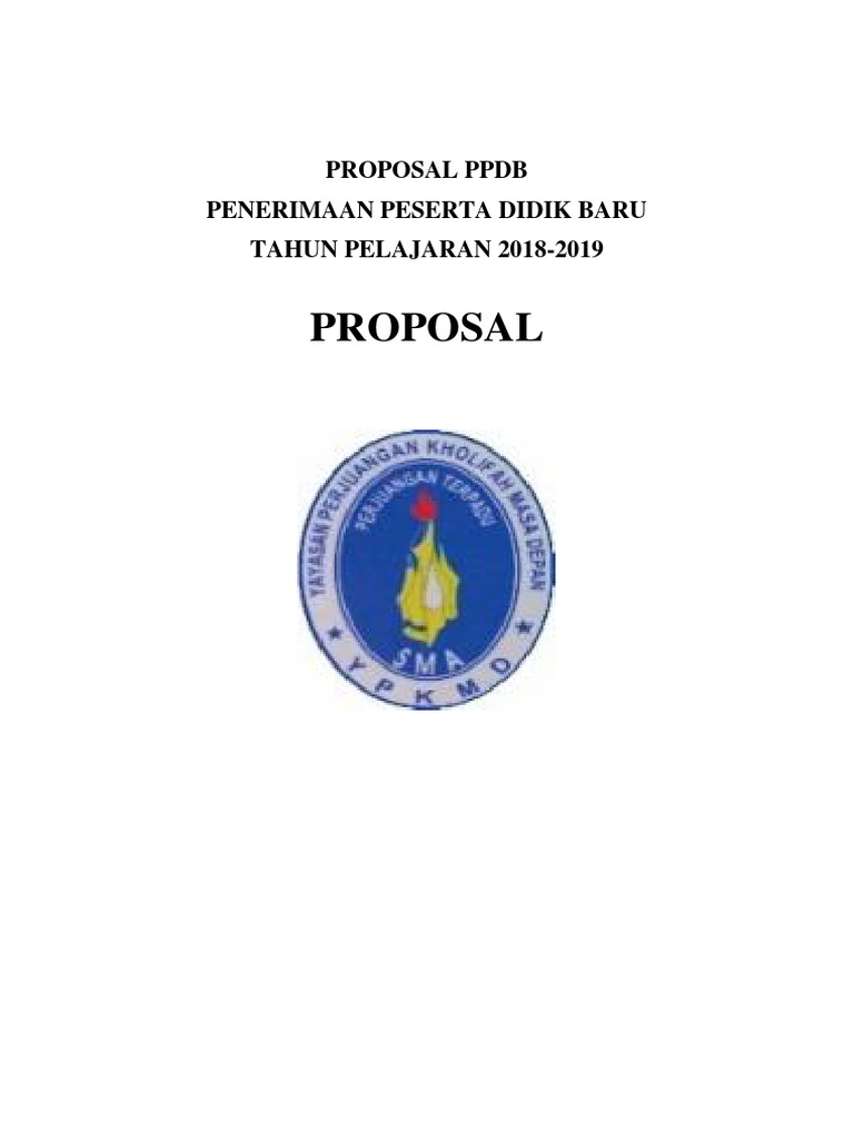 Contoh Proposal PPDB | PDF