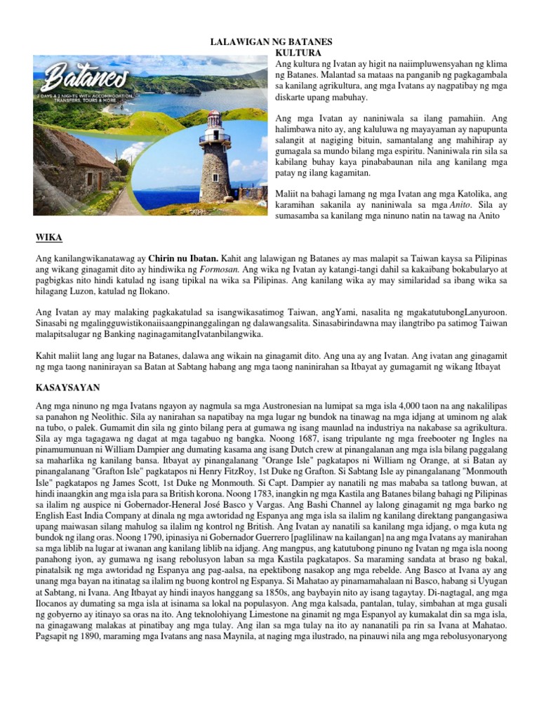 Lalawigan NG Batanes | PDF