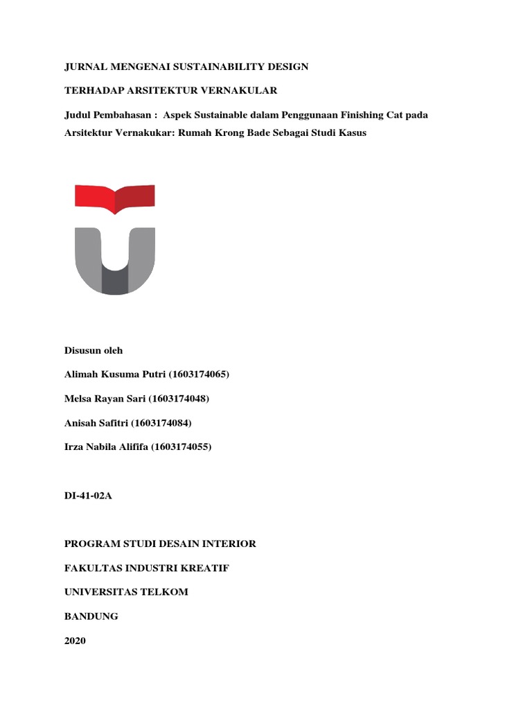 Arsitektur Vernakular Rumah Krong Bade | PDF