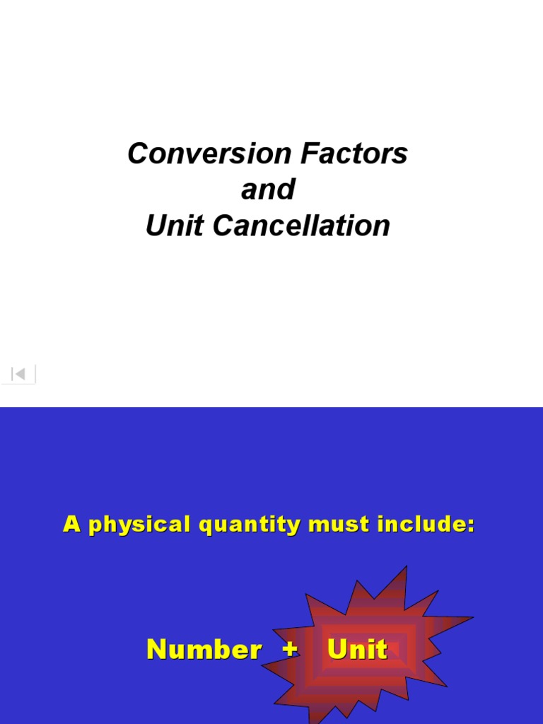 Conversion Factors | PDF