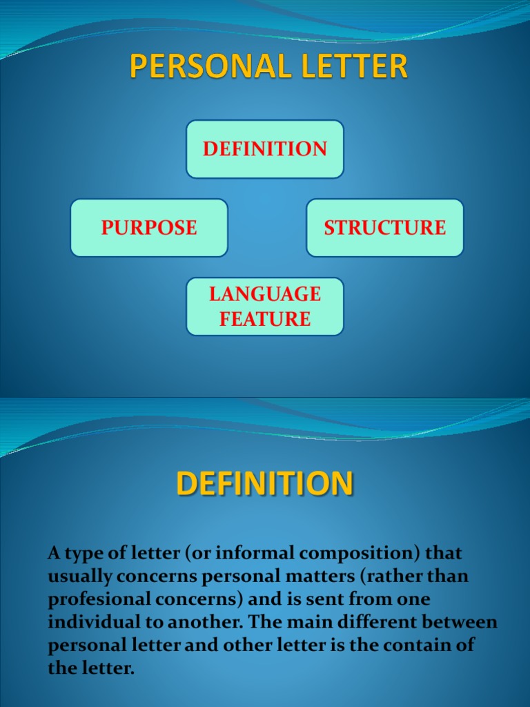 Personal Letter | PDF