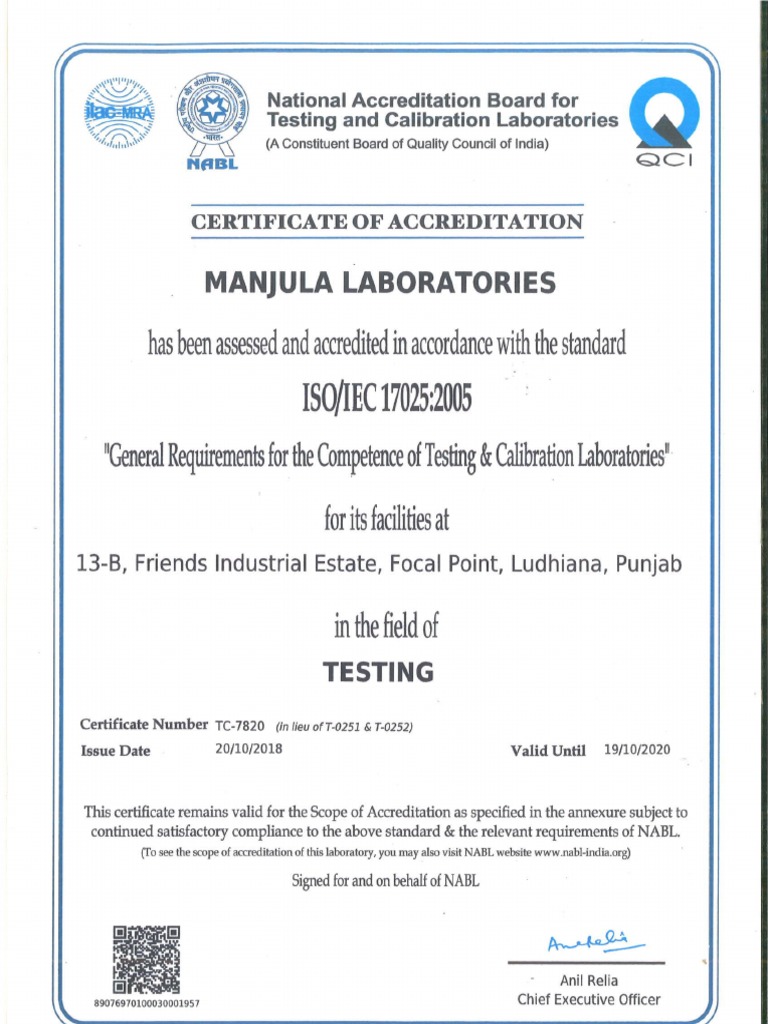 Nabl Certificate | PDF