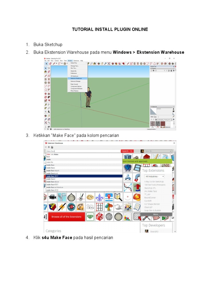 Tutorial Install Plugin Online | PDF