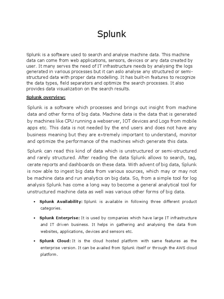 Splunk Material | PDF