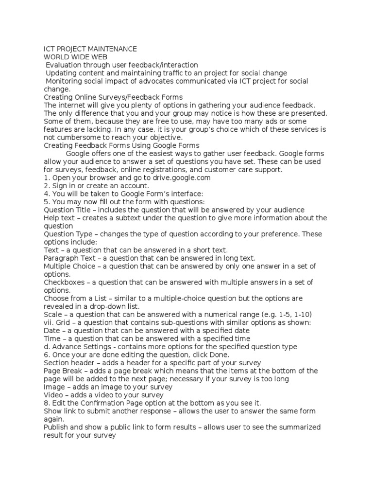 Ict Project Maintenance | PDF