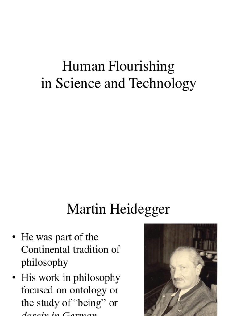 Heidegger on Human Flourishing in Technology | PDF