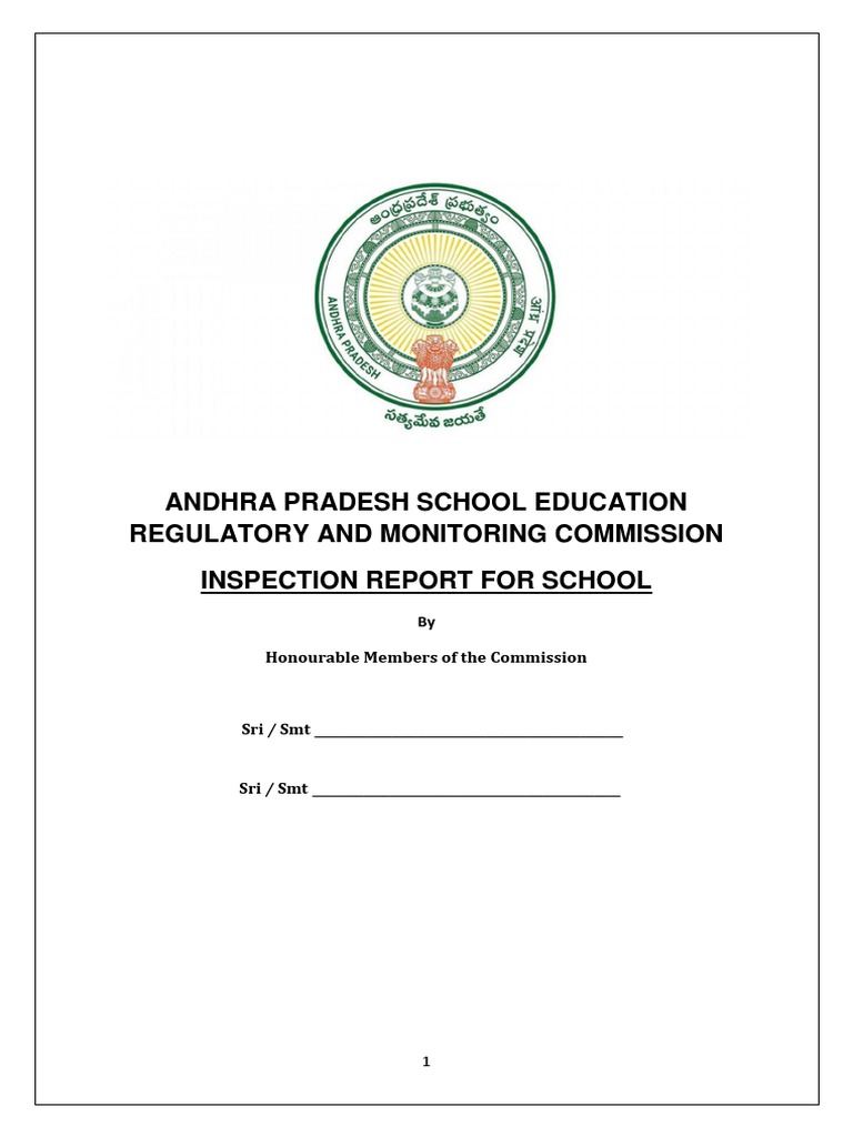 3 Man Committee SCHOOL INSPECTION PROFORMA | PDF