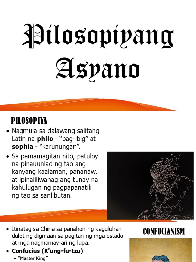 Mga Pilosopiya Sa Asya | PDF