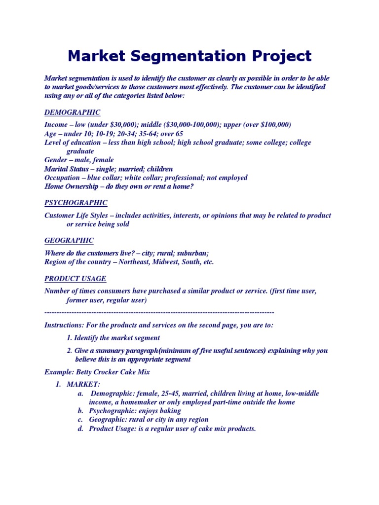 Market Segmentation Analysis Guide | PDF