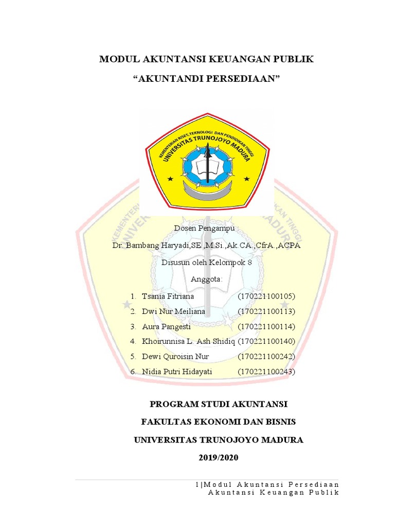 Kelompok 8 Modul Akuntansi Persediaan AKSP. 1 | PDF