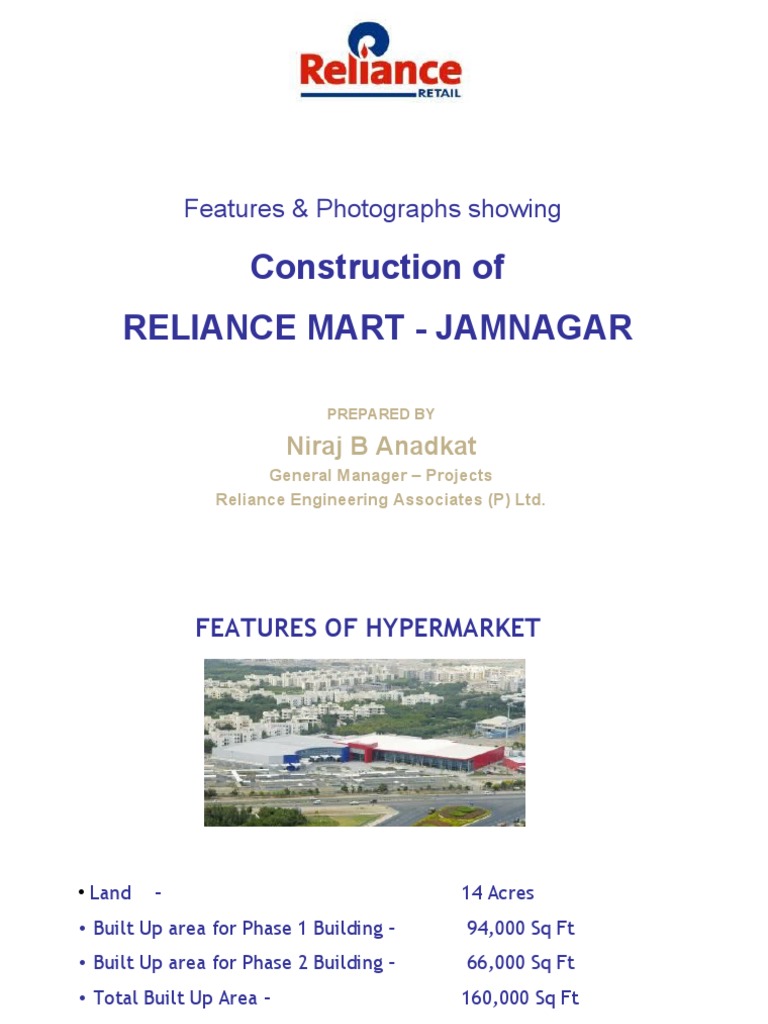 Construction of Reliance Mart - Jamnagar: Features & Photographs ...