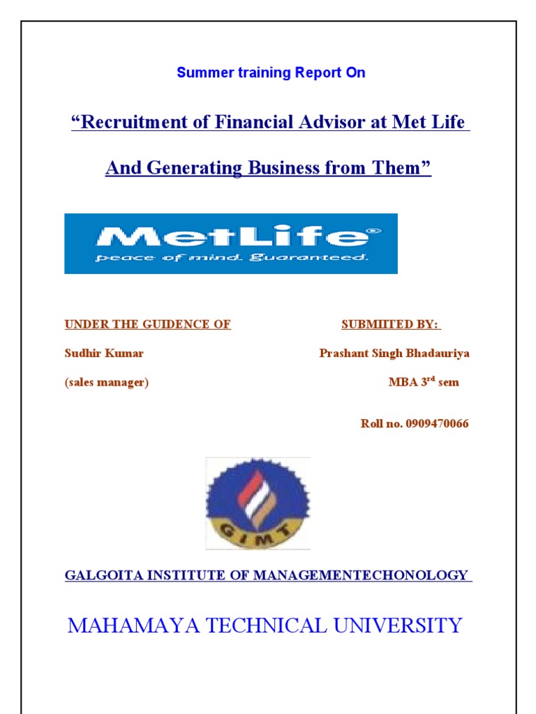 Prashant Final Project Report | PDF | Insurance | Life Insurance