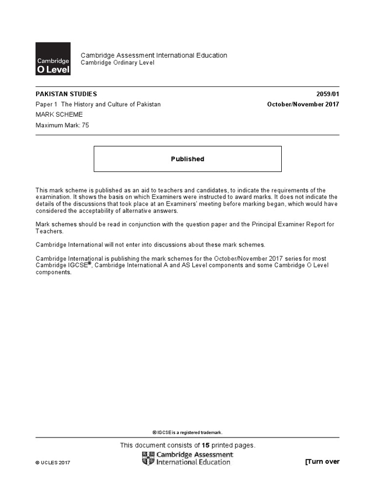 2059 w17 Ms 1 PDF | PDF