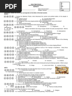 Grade 7 Q1 Test, Tos and Answer Key | PDF