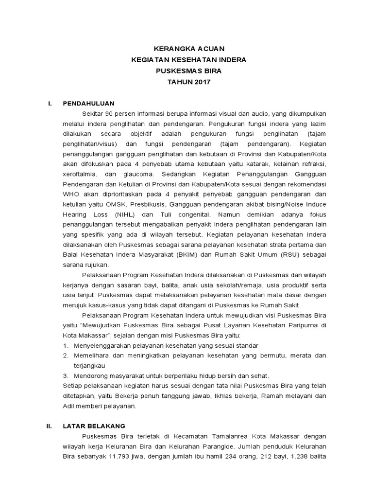 Kak Program Indera | PDF