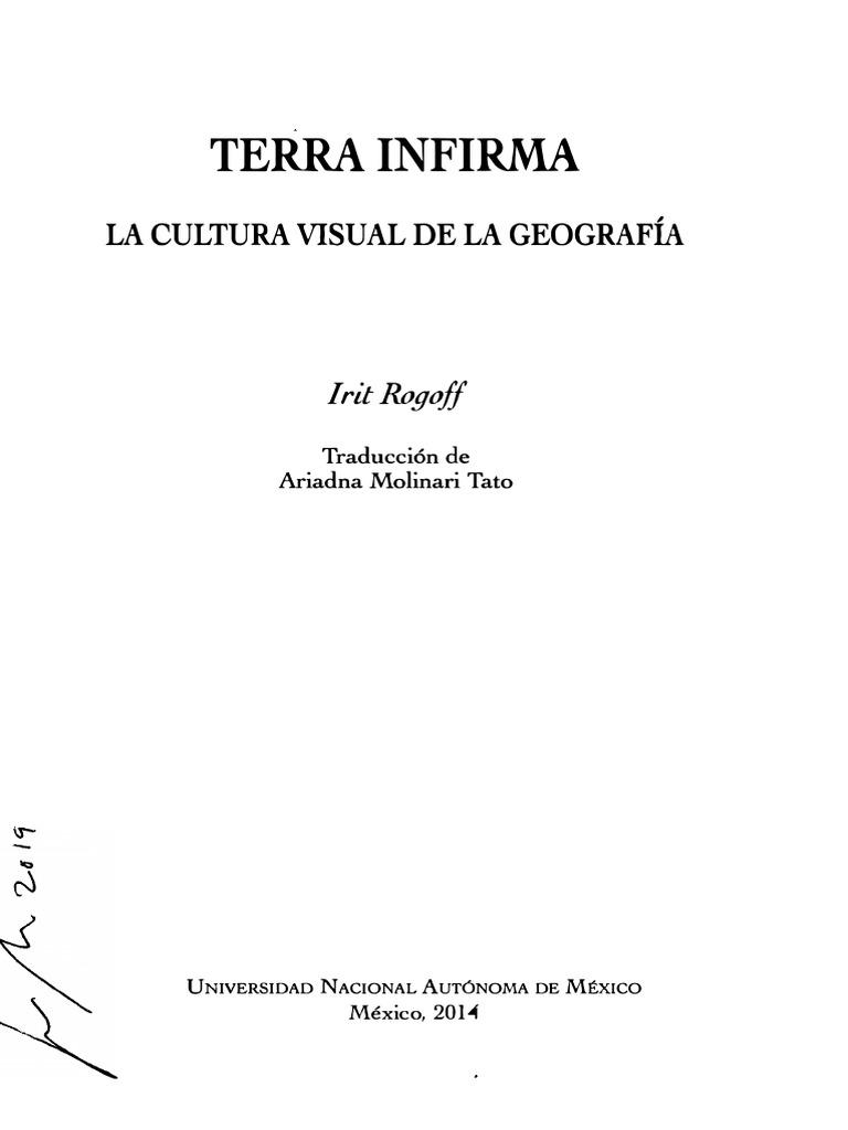 Rogoff Irit - Terra Infirma | PDF