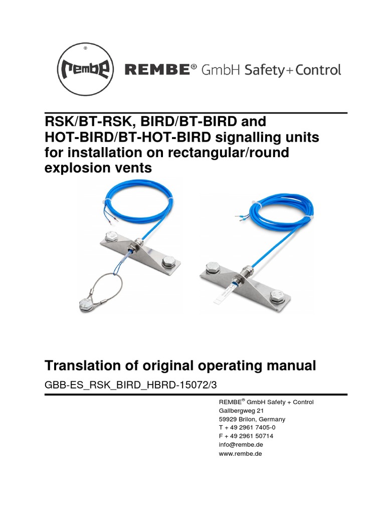 Gbb-Es RSK Bird HBRD-15072-3 | PDF