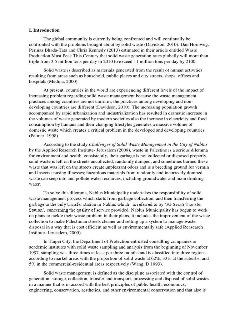 Solid Waste Management Reasearch | PDF