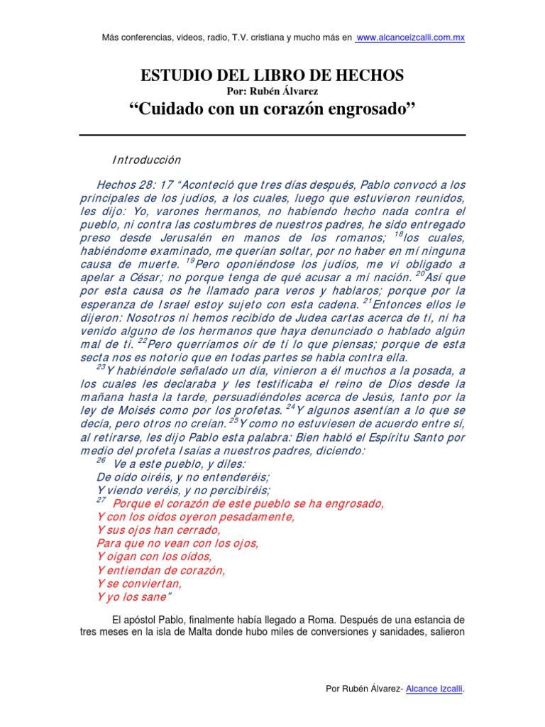 Cuidado Con Un Corazon Engrosado | PDF