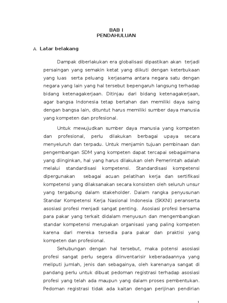 4 Pedoman Registrasi Asosiasi Profesi | PDF