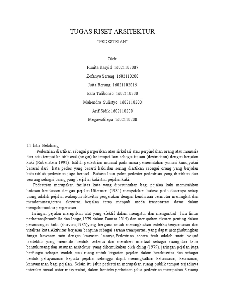 Tugas Riset Arsitektur | PDF