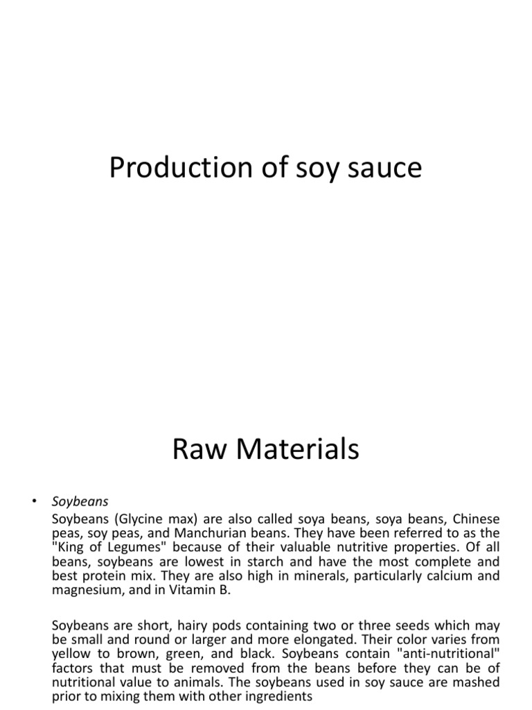 A Comprehensive Guide to the Production of Traditional Brewed Soy Sauce ...
