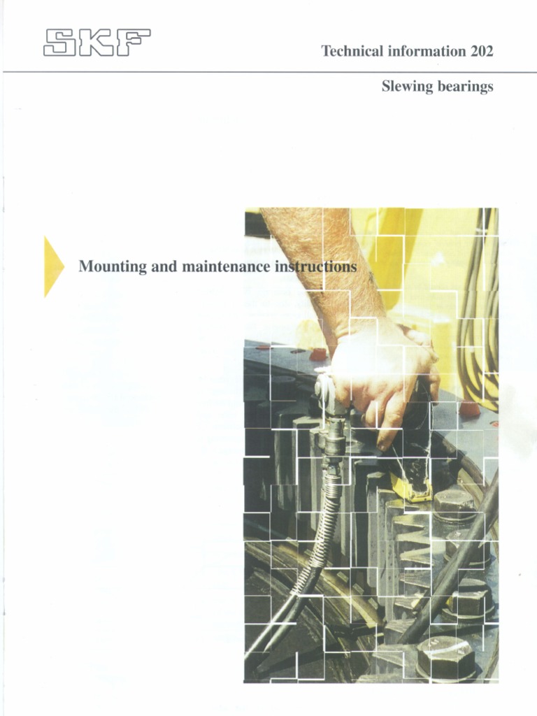 SKF - Slewing Bearings - Mounting & Maintenance Instructions | PDF
