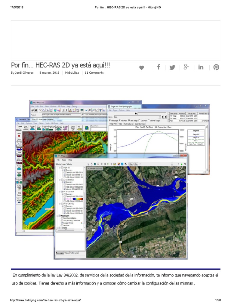 Por Fín... HEC-RAS 2D Ya Está Aquí!!! - HidrojING | PDF | Tecnología