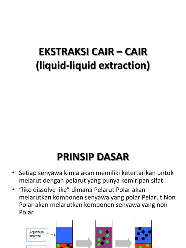 LIQUID-LIQUID EXTRACTION PRINCIPLES | PDF