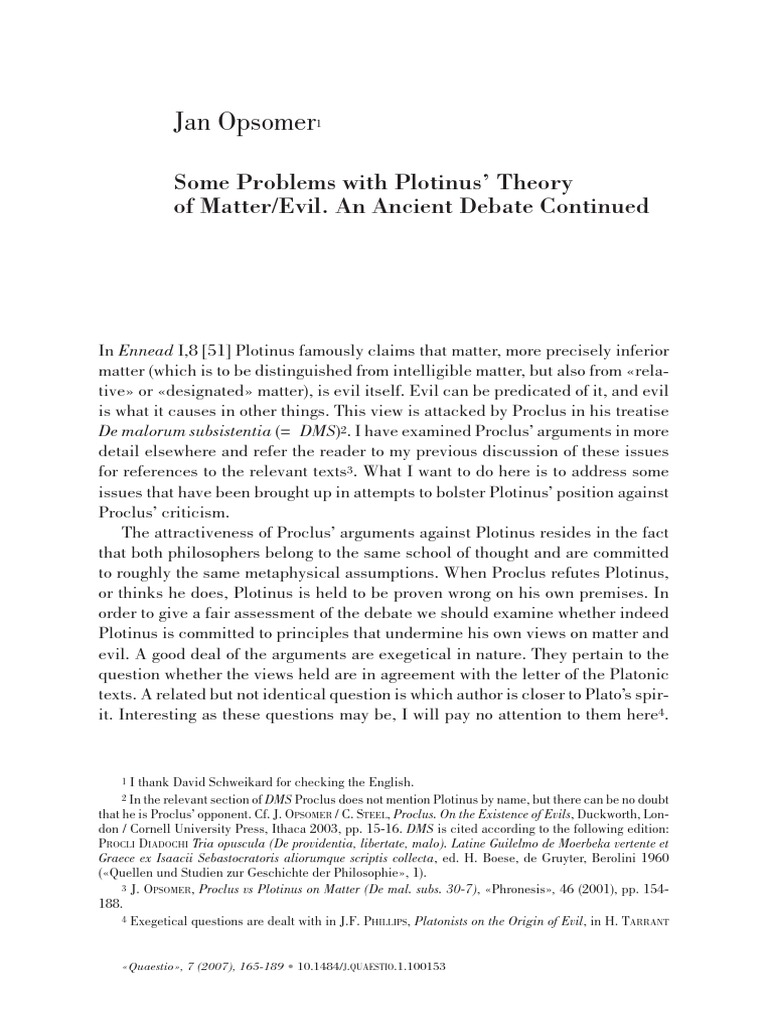 2007 Jan Opsomer Some Problems With | PDF