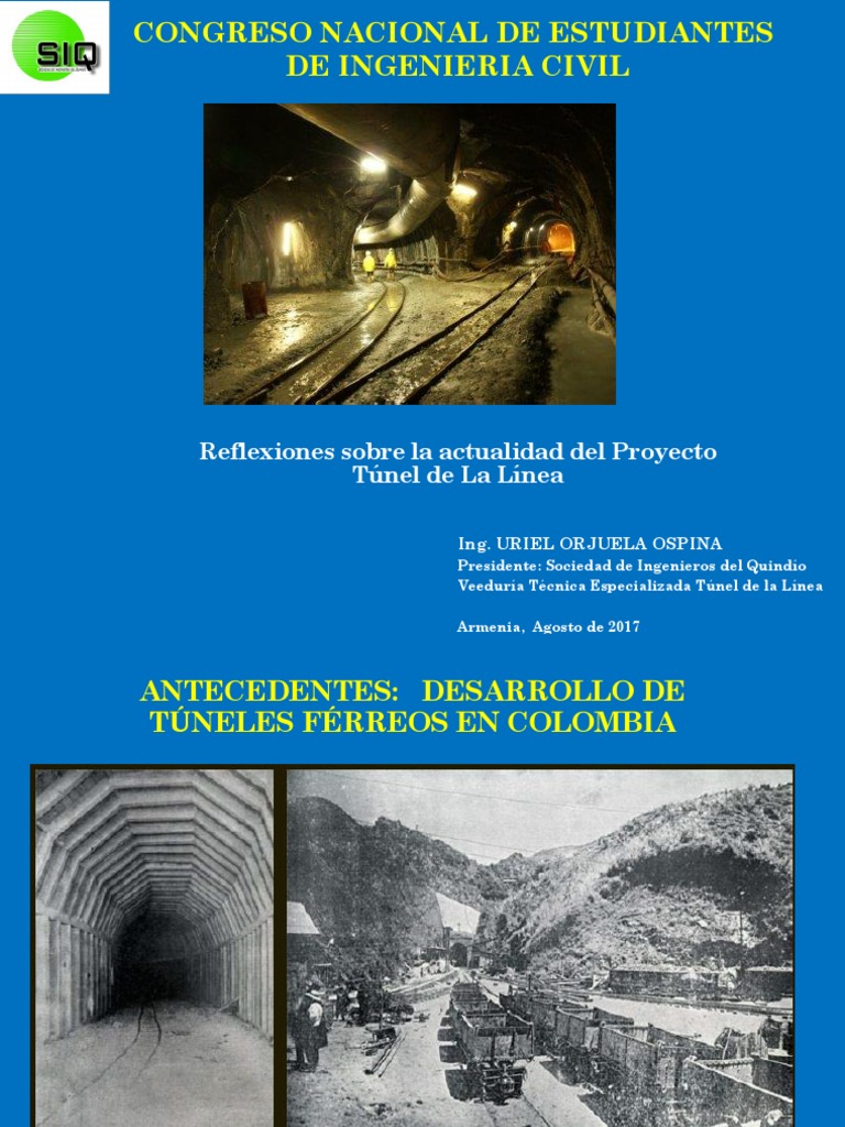 TÚNEL DE LA LÍNEA - Ing. Uriel Orjuela | PDF