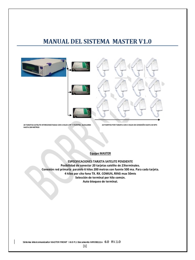 Manual Intercom V1.0 | PDF