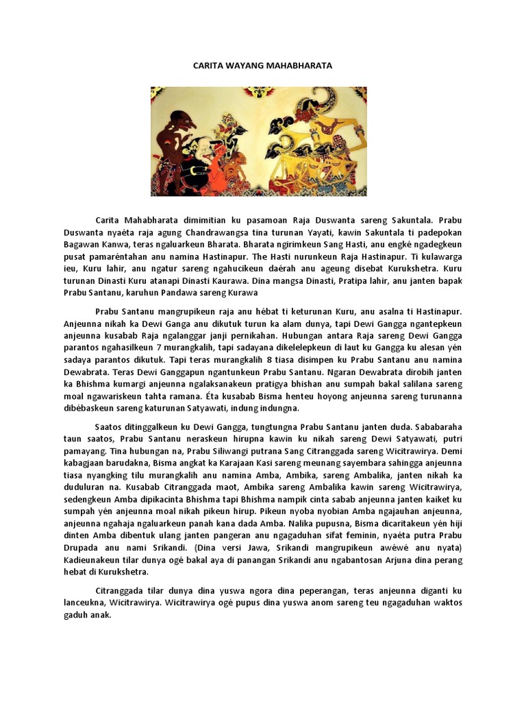 Cerita Wayang | PDF