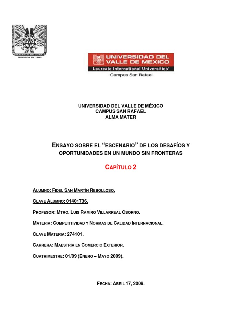 Ensayo Capítulo 2 Kenichi Ohmae 17 Abril 09 PDF | PDF | Finanzas y dinero | Política