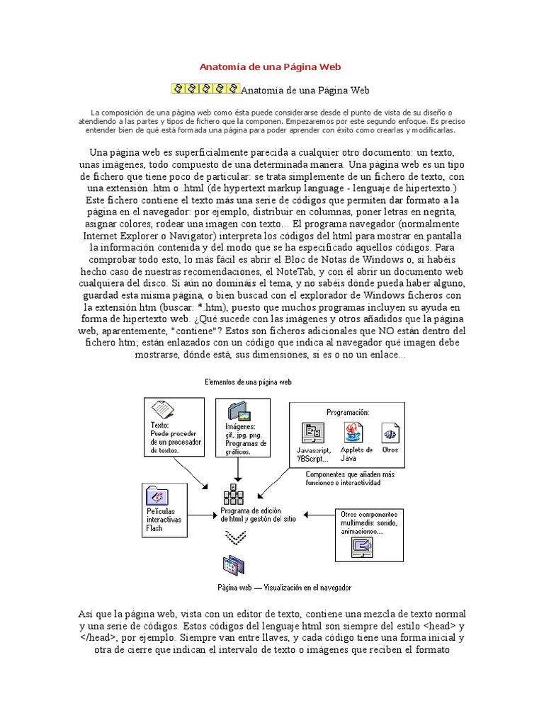 Anatomía de Una Página Web | PDF