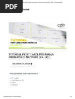 Cara Print Label Undangan 103 Paling Mudah | PDF