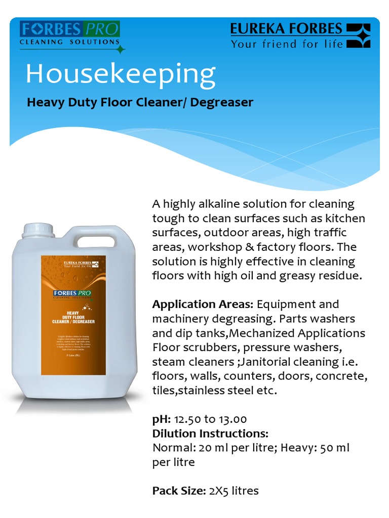 Heavy Duty Floor Cleaner Degreaser | PDF