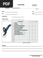 Check List PT-A Pulidora | PDF