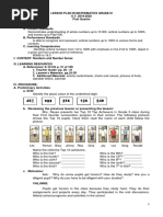 Lesson Plan in Mathematics 3 (First Quarter) Lesson 5 I. Objective II ...
