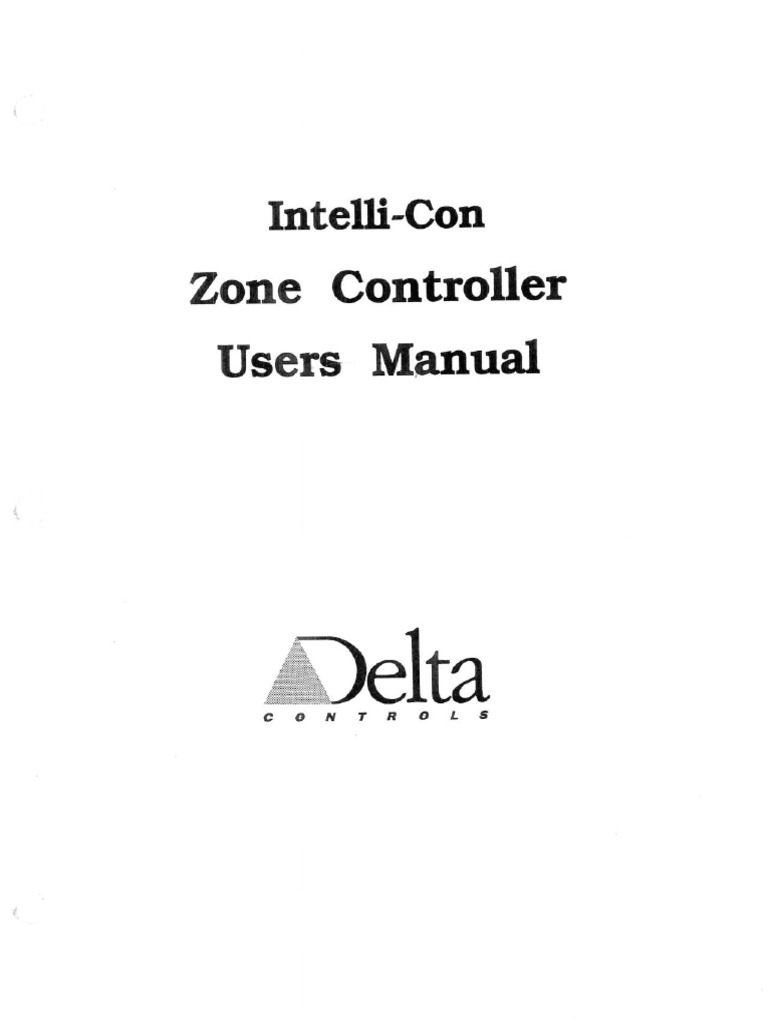 Zone Controller Users Manual | PDF