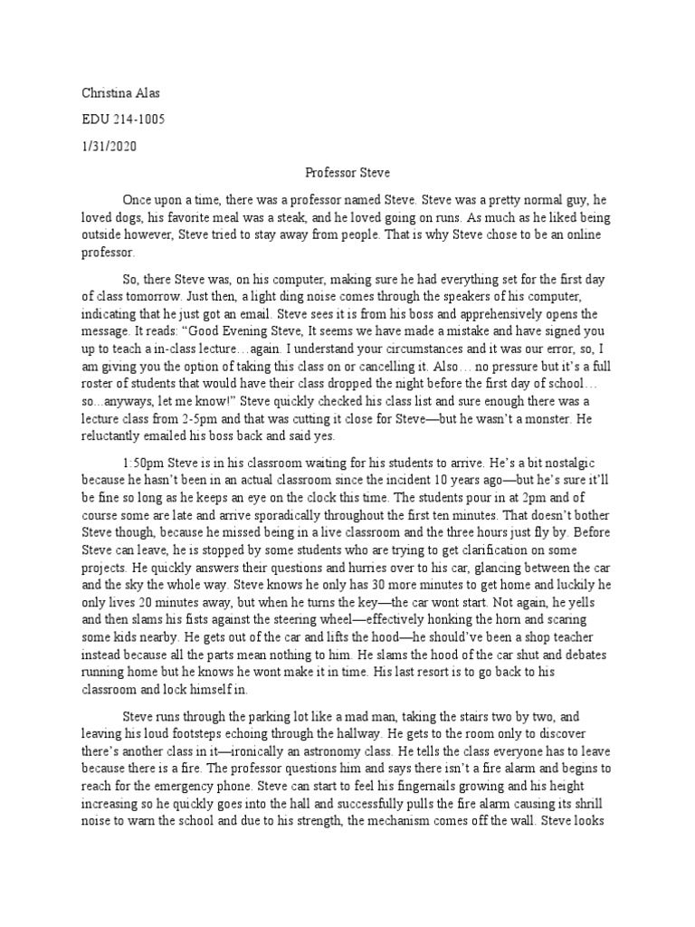 Fictional Story | PDF