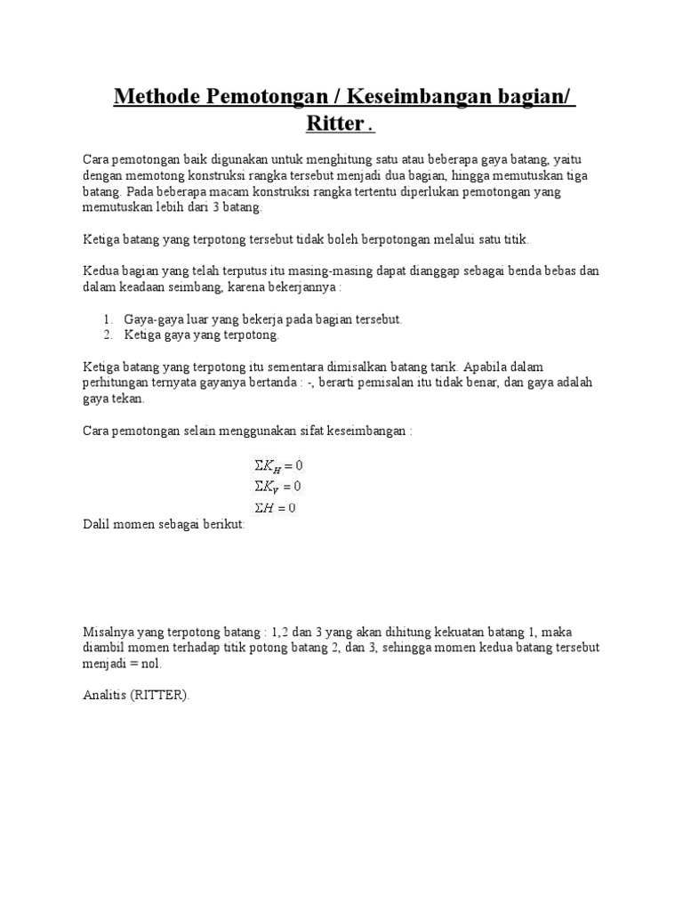 Metode Cremona | PDF