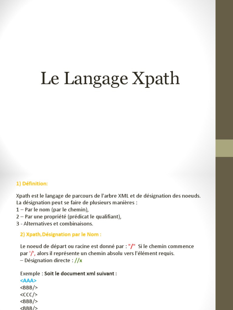 Cours Xpath | PDF