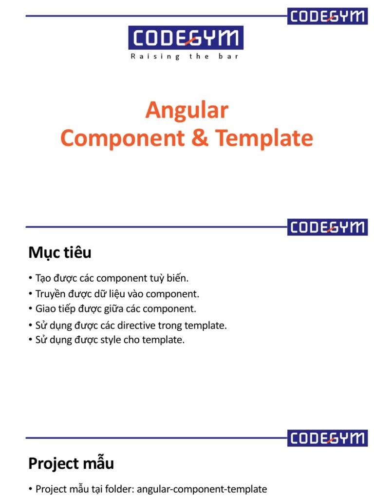 Slide 06 - Angular Component Template PDF | PDF