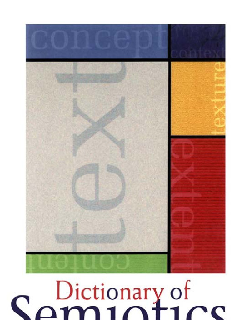 Dictionary of Semiotics | PDF | Discourse | Semiotics
