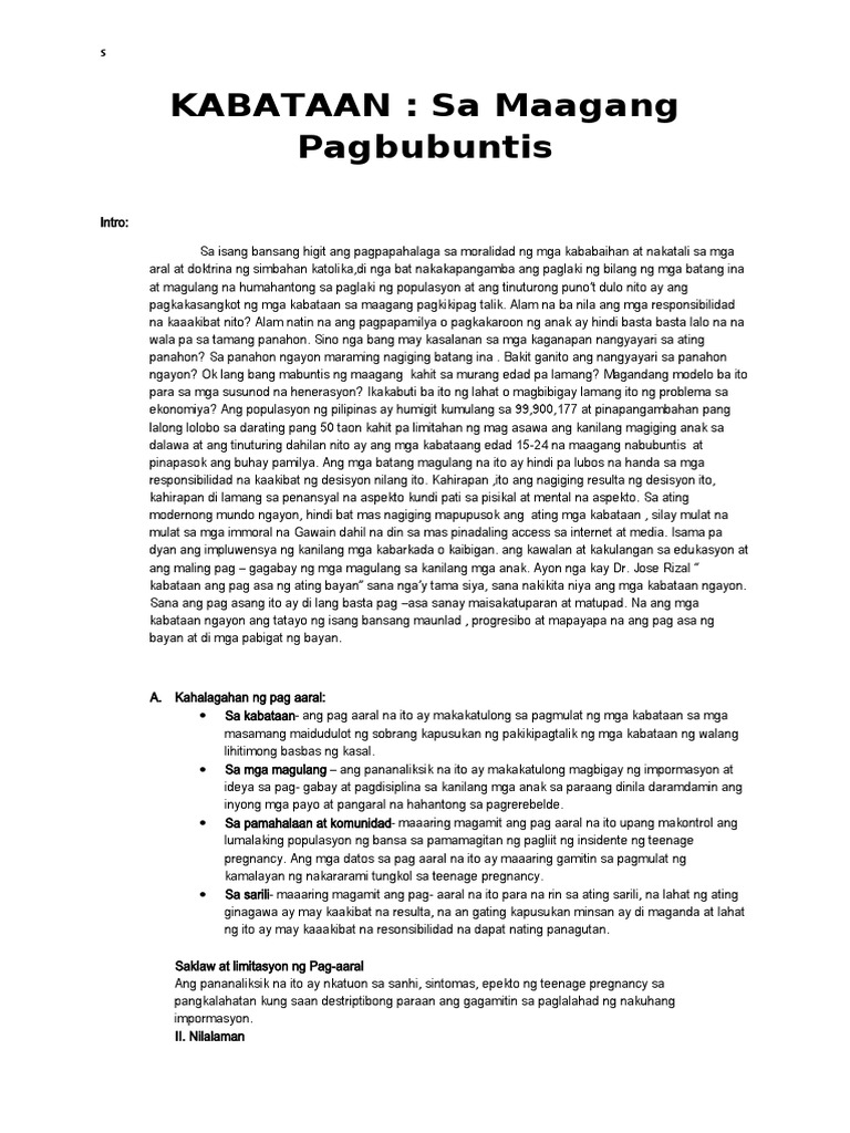 Kabataan | PDF