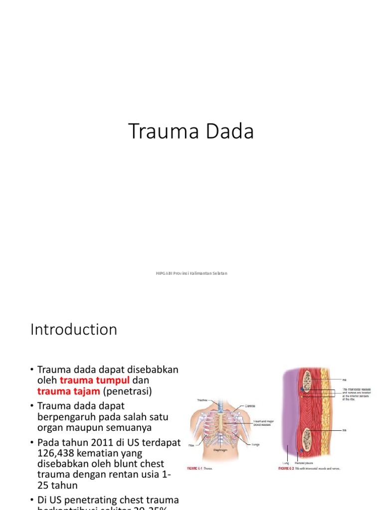 Trauma Dada, Abdomen Dan Luka Bakar Rev Final | PDF