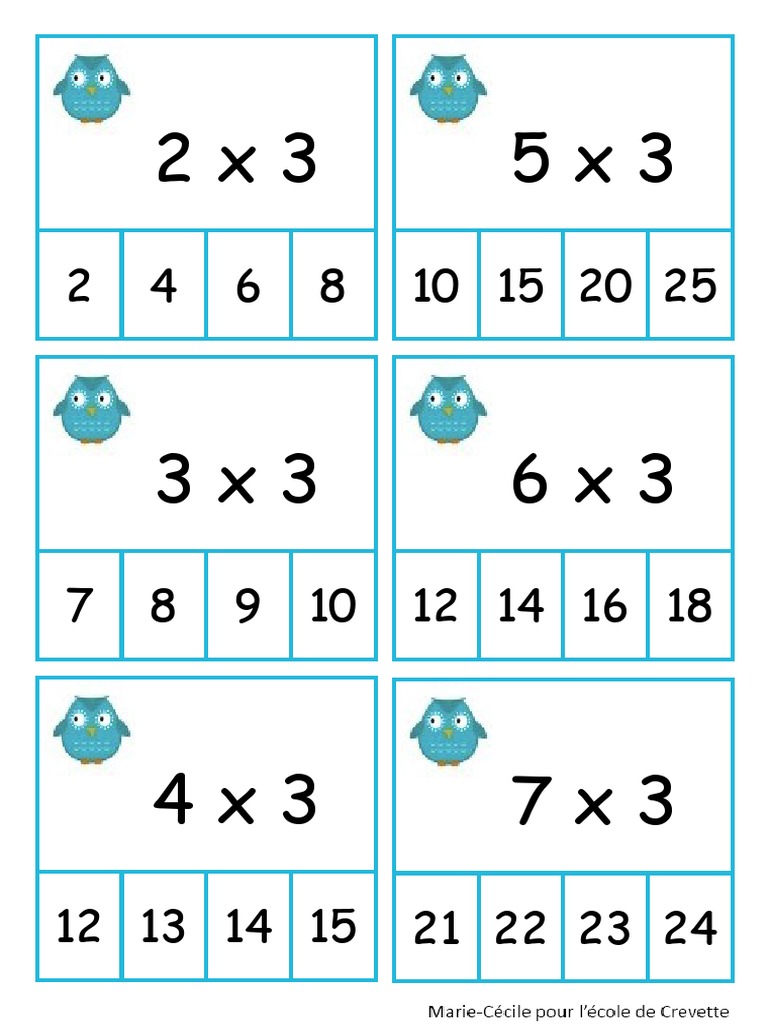 000jeu Tables de Multiplication PDF | PDF